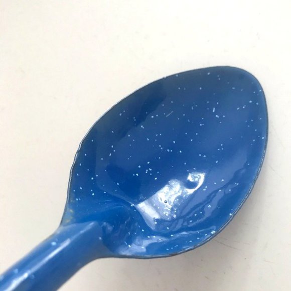 Vintage | Dining | Large Vintage Blue Speckleware Graniteware ...